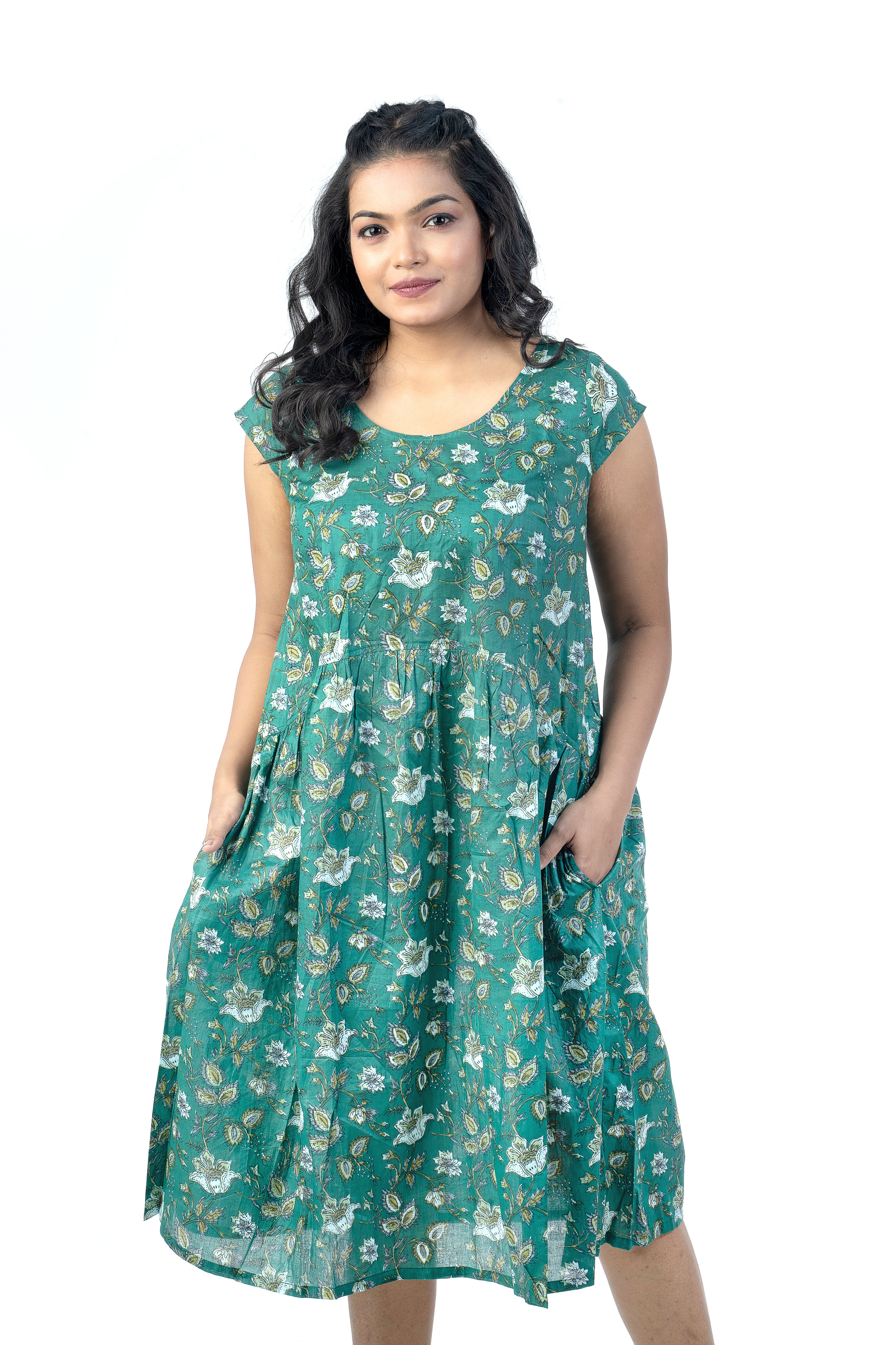 Alison dress - emerald – RadhaRaniclothing