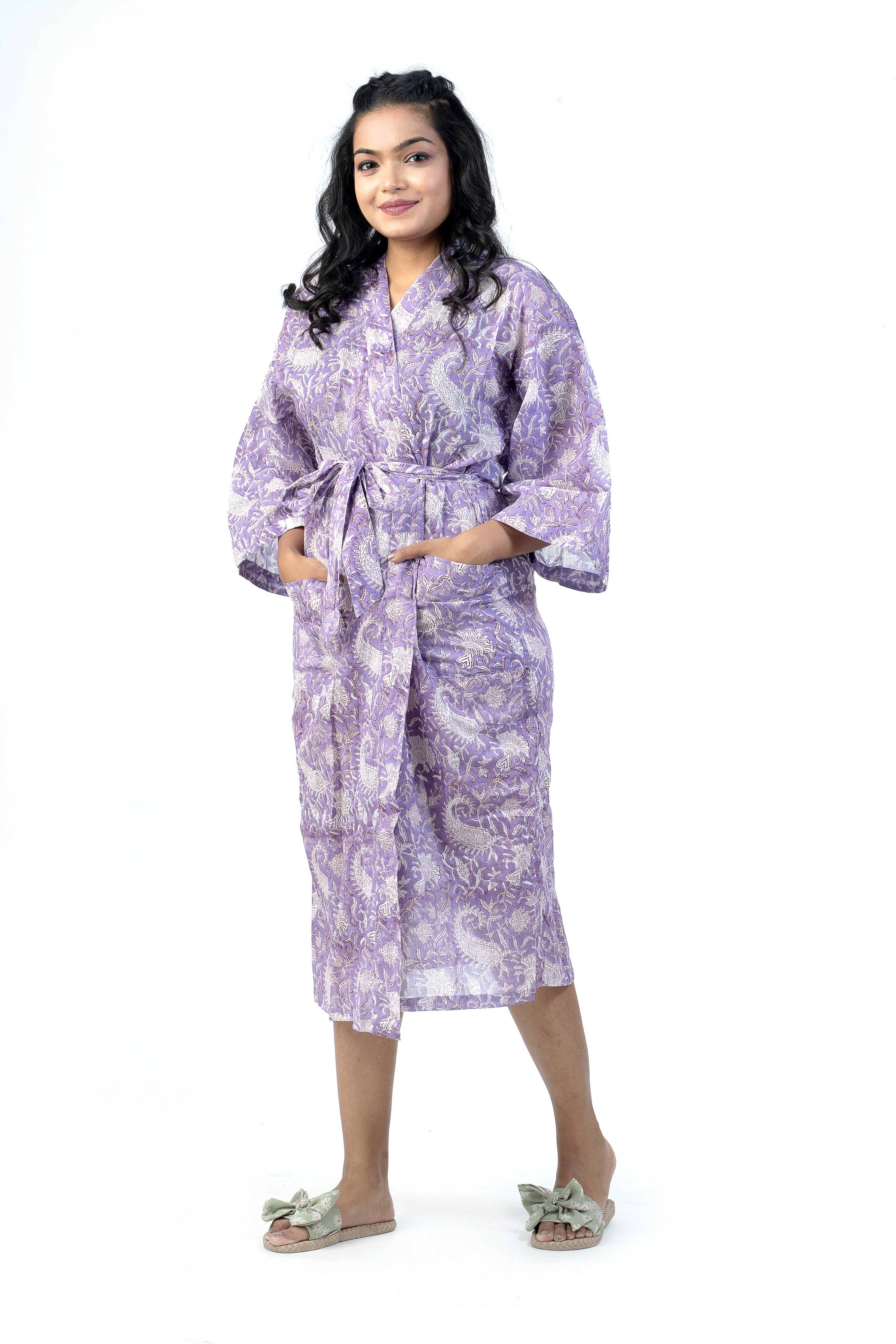 Bathrobe - Lilac – RadhaRaniclothing